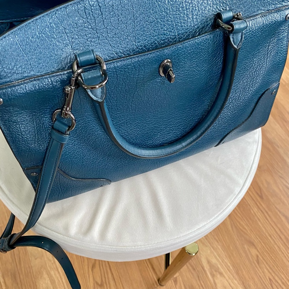 Coach Mercer Satchel 30 In Mixed Leather With Whiplas… - Gem